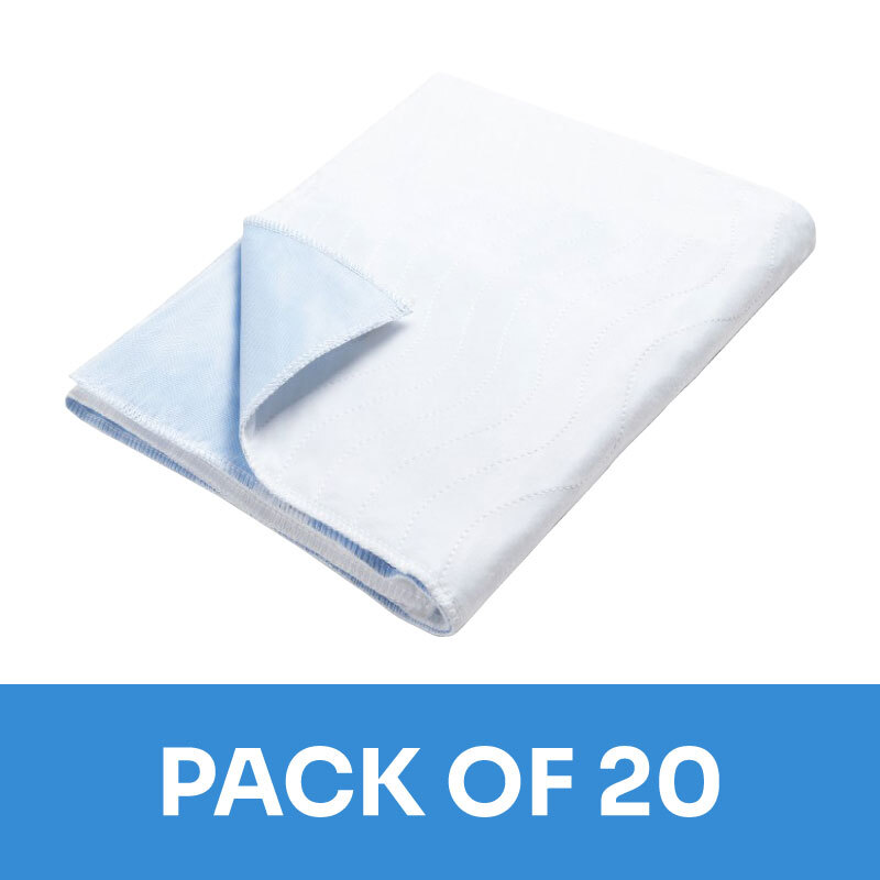 Pack of 20 Bed Pads with Tucks - MedicalSupplies.co.uk