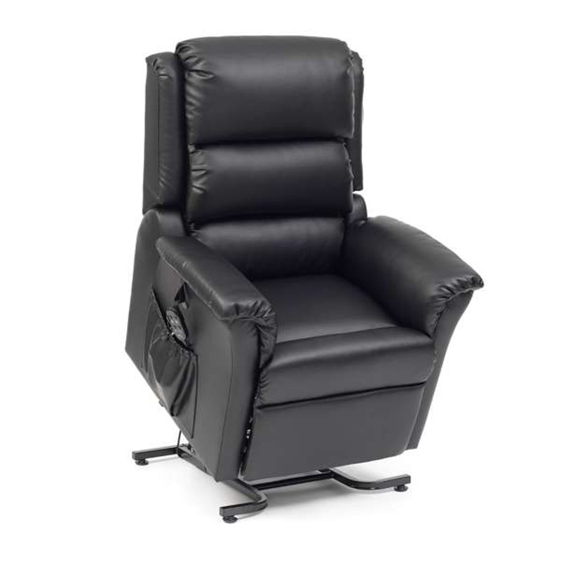 Drive Nevada PVC Black Rise Recliner - MedicalSupplies.co.uk