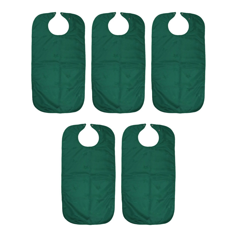 Pack of Five Adult Aprons (Green) - MedicalSupplies.co.uk