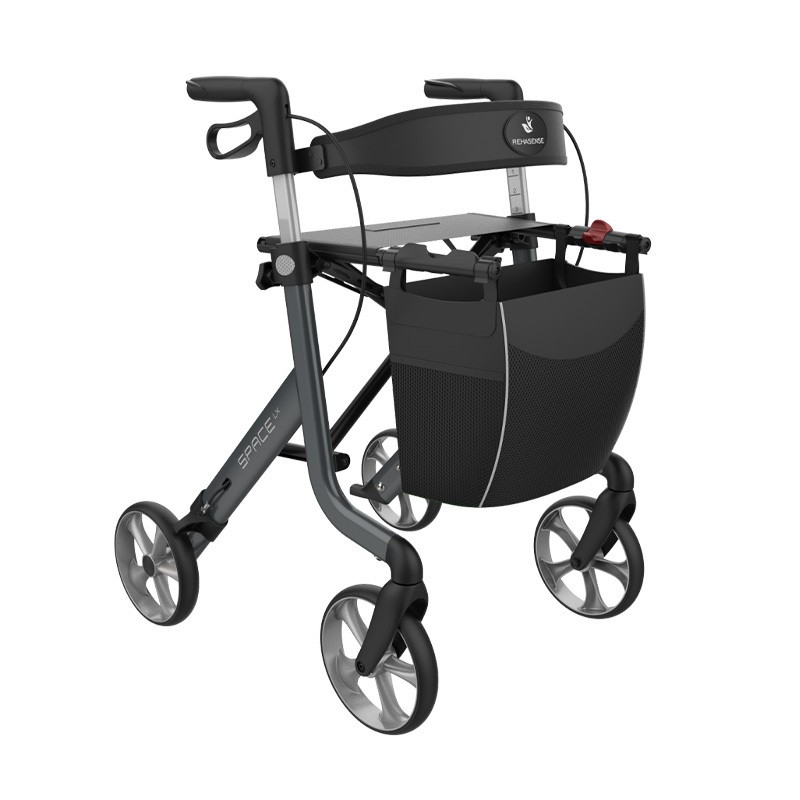 Rehasense Space LX Rollator (Grey) - MedicalSupplies.co.uk