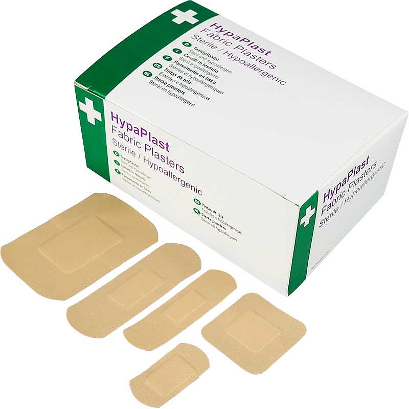 HypaPlast Fabric Plasters (100pk) - MedicalSupplies.co.uk