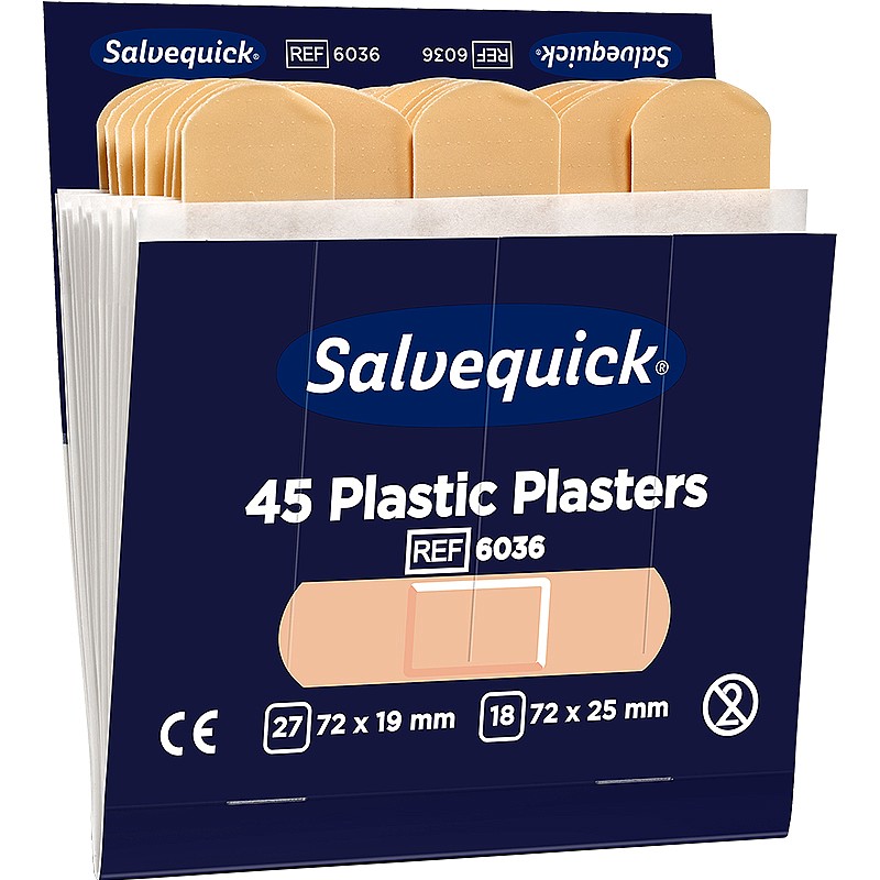Salvequick Plastic Plasters (6pk) - MedicalSupplies.co.uk