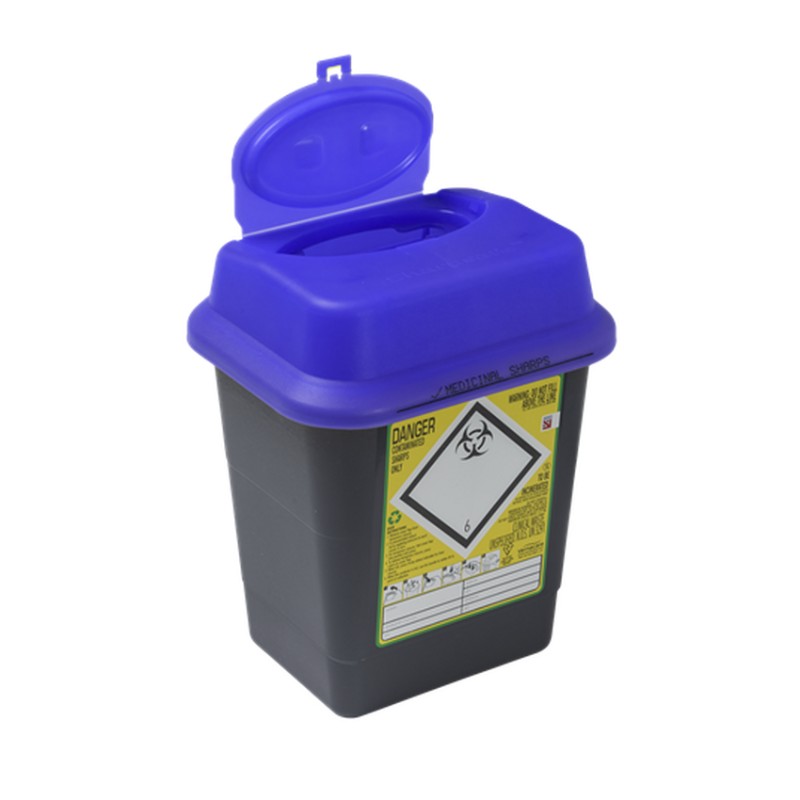 Sharpsafe 5L Blue Sharps Container - MedicalSupplies.co.uk