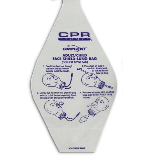 Simulaids Adult CPR Prompt Lung Bags 10pk - MedicalSupplies.co.uk