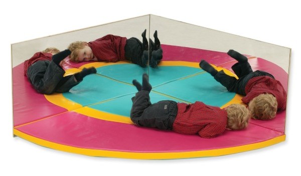 SpaceKraft Soft Play Acrylic Mirror Corner - MedicalSupplies.co.uk