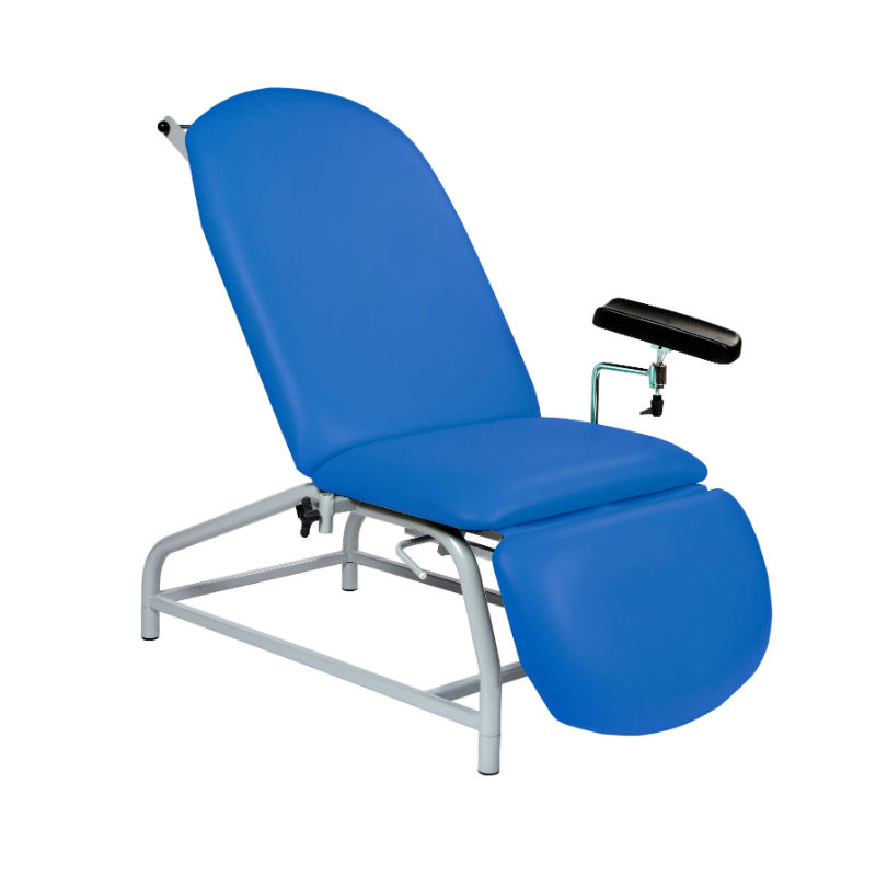 Sunflower Medical Mid Blue Fusion Fixed-Height Phlebotomy Chair with ...