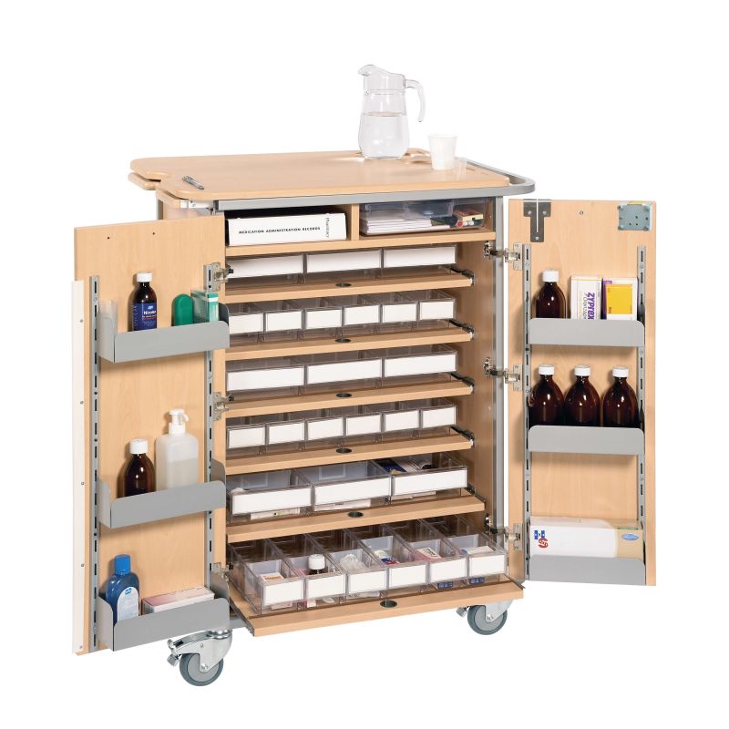 Sunflower Medical Large Unit Dosage System Trolley - MedicalSupplies.co.uk