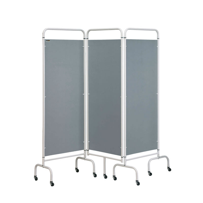 Sunflower Medical Silver Mobile Three-Panel Folding Hospital Ward ...