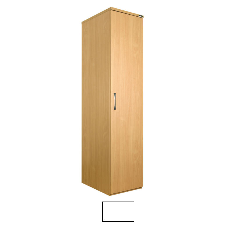 Sunflower Medical White Single Wardrobe - MedicalSupplies.co.uk