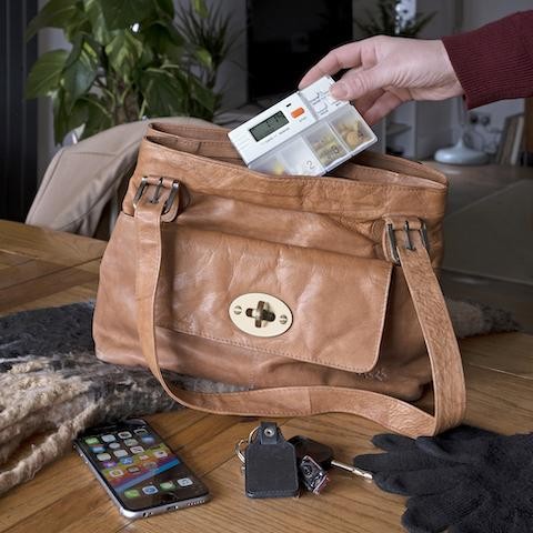 Tabtime 4 Pill Box with Daily Pill Alarm - MedicalSupplies.co.uk