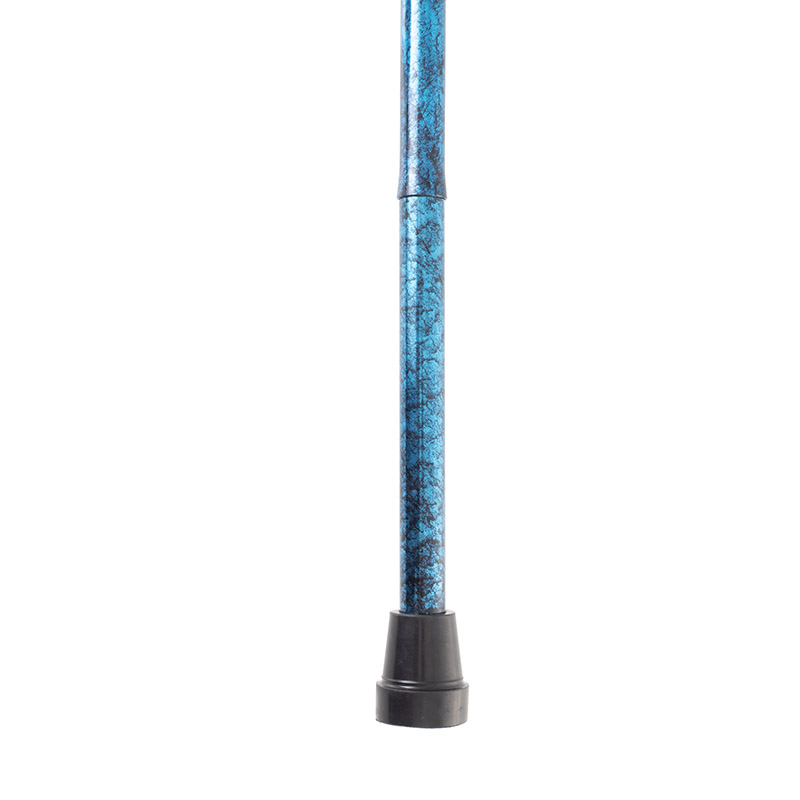 Blue Folding Cane with Gel Grip Handle - MedicalSupplies.co.uk