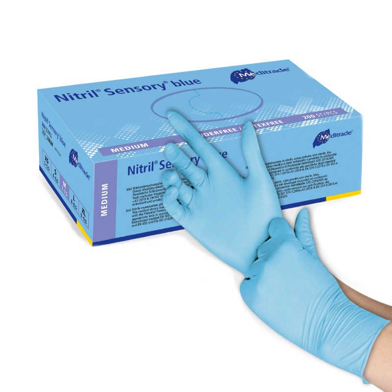 Meditrade Nitril Disposable Pharma Gloves - MedicalSupplies.co.uk