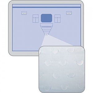 Medline Invisishield Transparent Vertical Patient Isolation Drape with ...