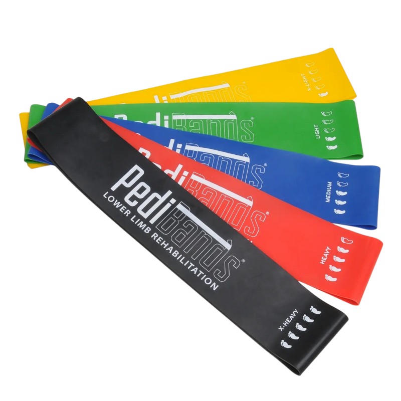 PediBands Resistance Bands Five Pack - MedicalSupplies.co.uk