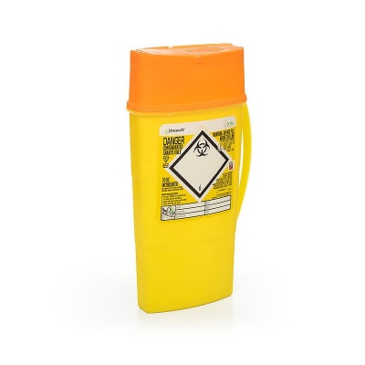 Sharpsafe 0.6L Sharps Container (100pk) - MedicalSupplies.co.uk