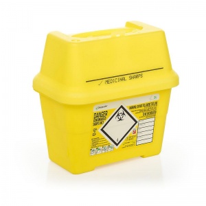 Sharpsafe 2L Sharps Container (50 Pack) - MedicalSupplies.co.uk