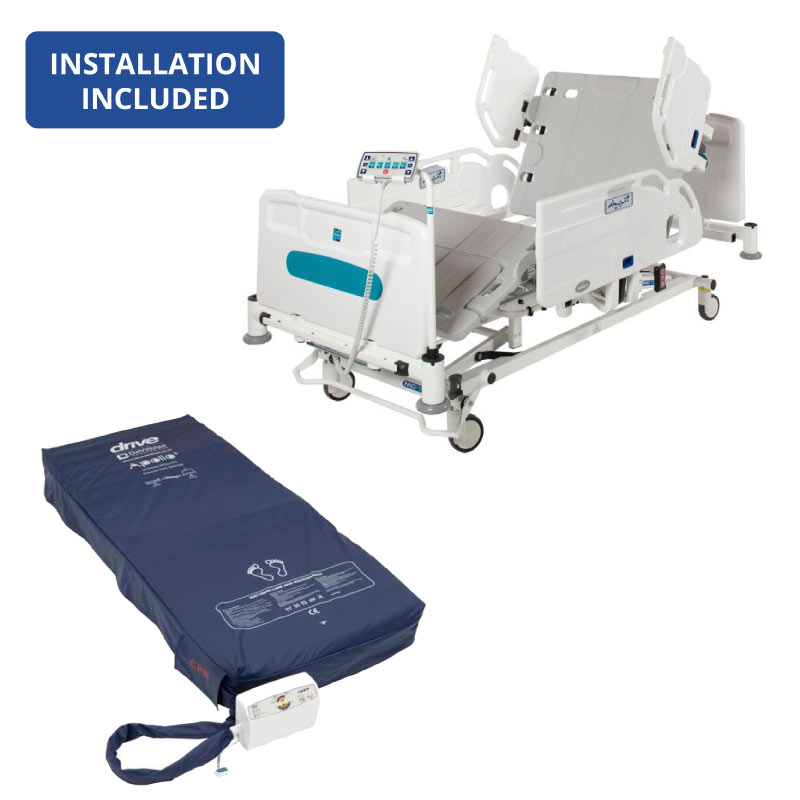 Innov8 IQ Hospital Bed + Split Rails - MedicalSupplies.co.uk