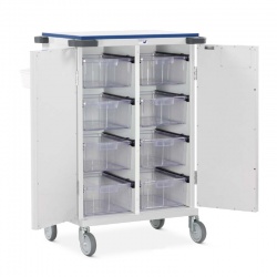 Bristol Maid 4-Tray Unit Dosage Trolley - MedicalSupplies.co.uk